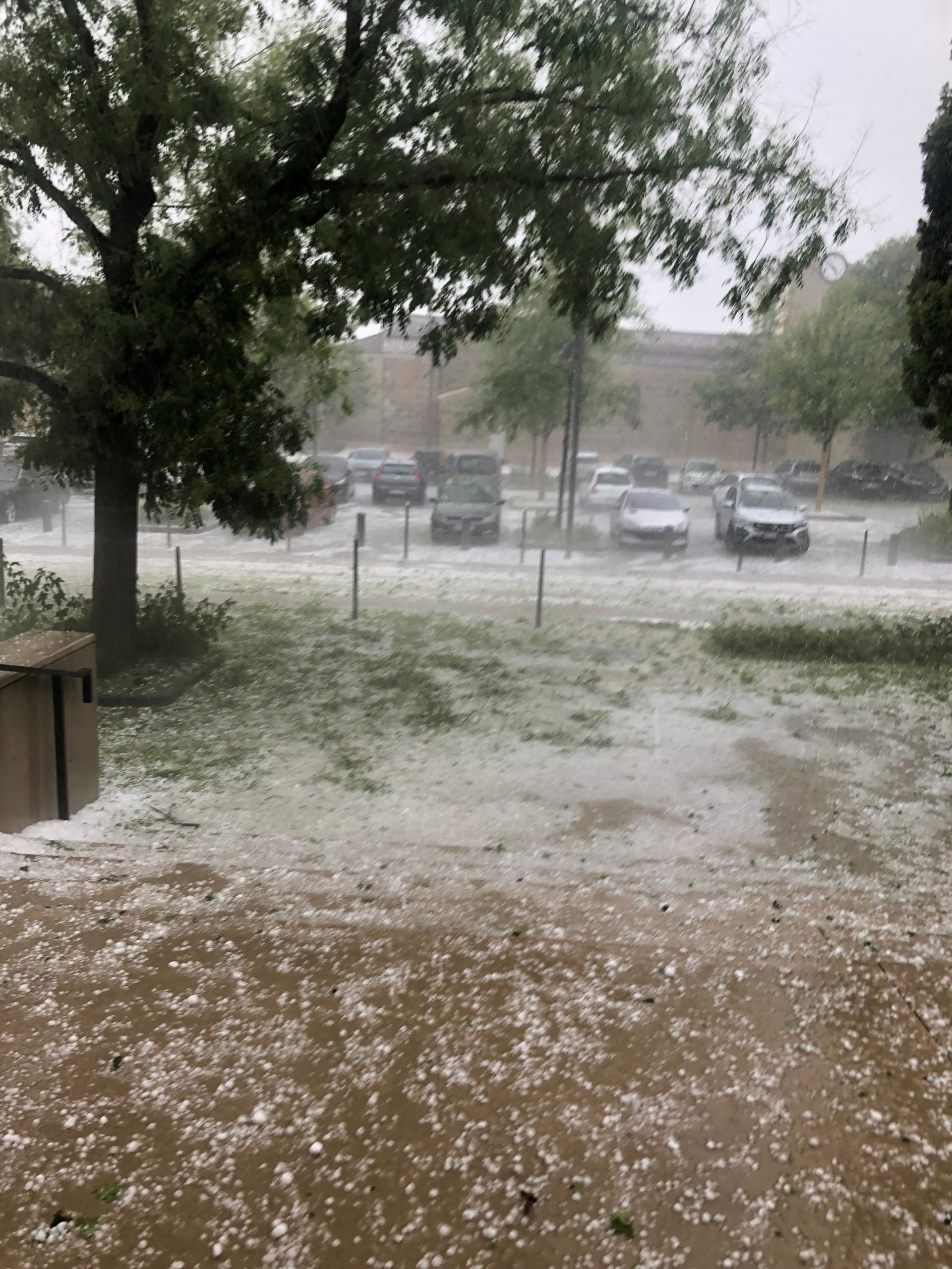 Grêle à Solaize - Mairie de Solaize